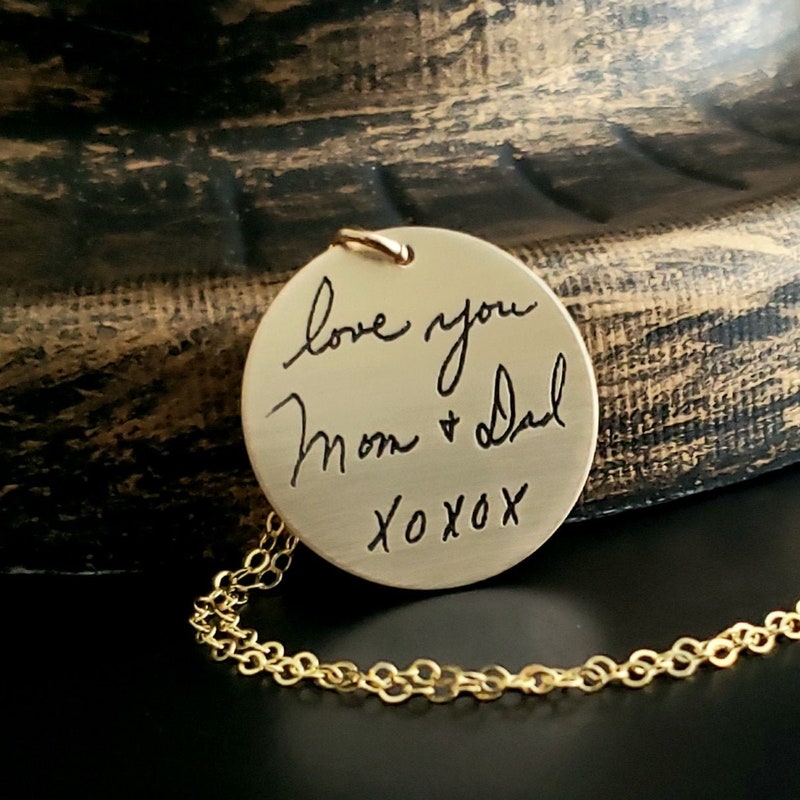 Handwriting Necklace - Etsy