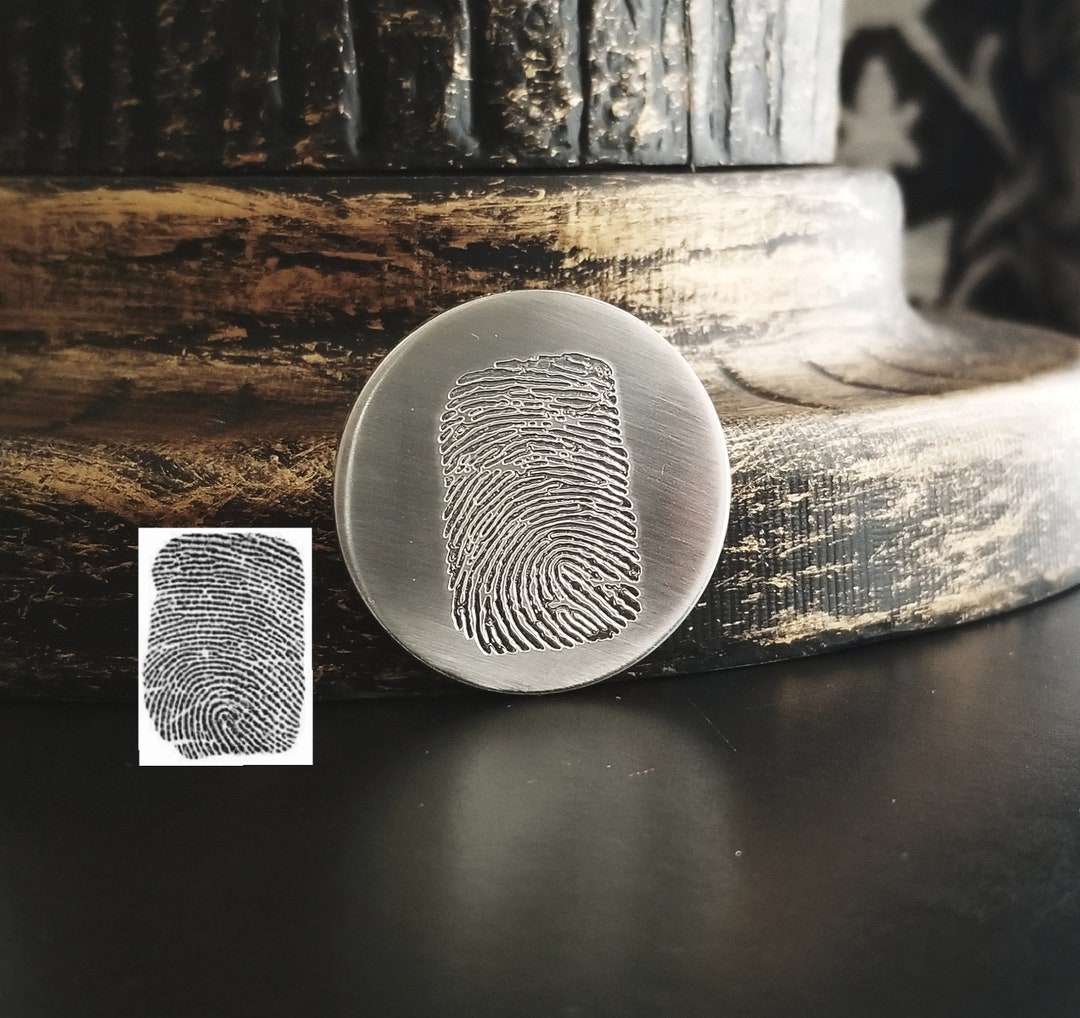 Golf Ball Marker YOUR Actual Fingerprint Signature Paw Foot Hand Print ...