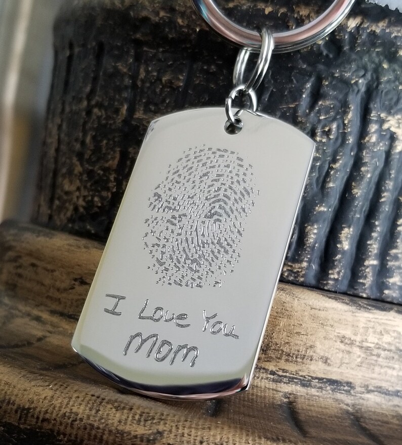 Handwriting Fingerprint Engraved Signature Engraved Matte Finish ...