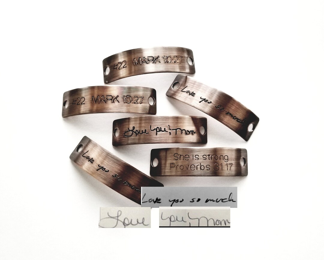 Personalized Shoe Tag, Engraved Handwriting or Signature, Personalized ...