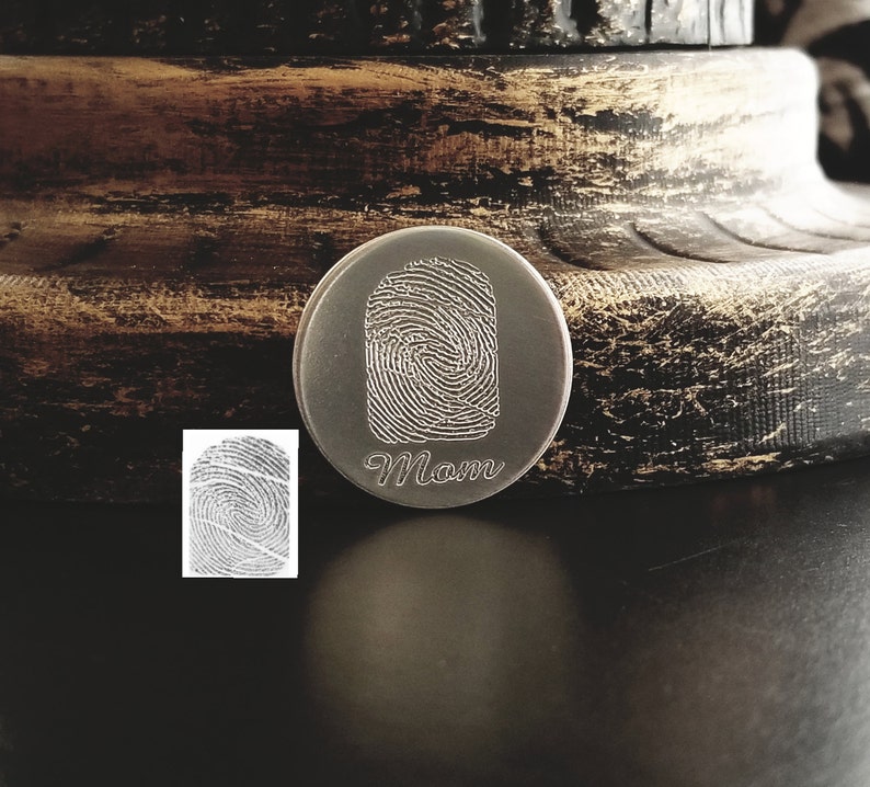 Golf Ball Marker YOUR Actual Fingerprint Signature Paw Foot - Etsy