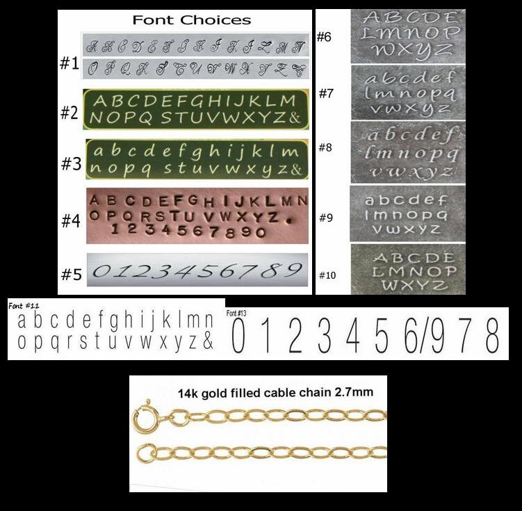 BUILD Your 14k Gold Filled 14/20 Hand Stamped MOM or - Etsy