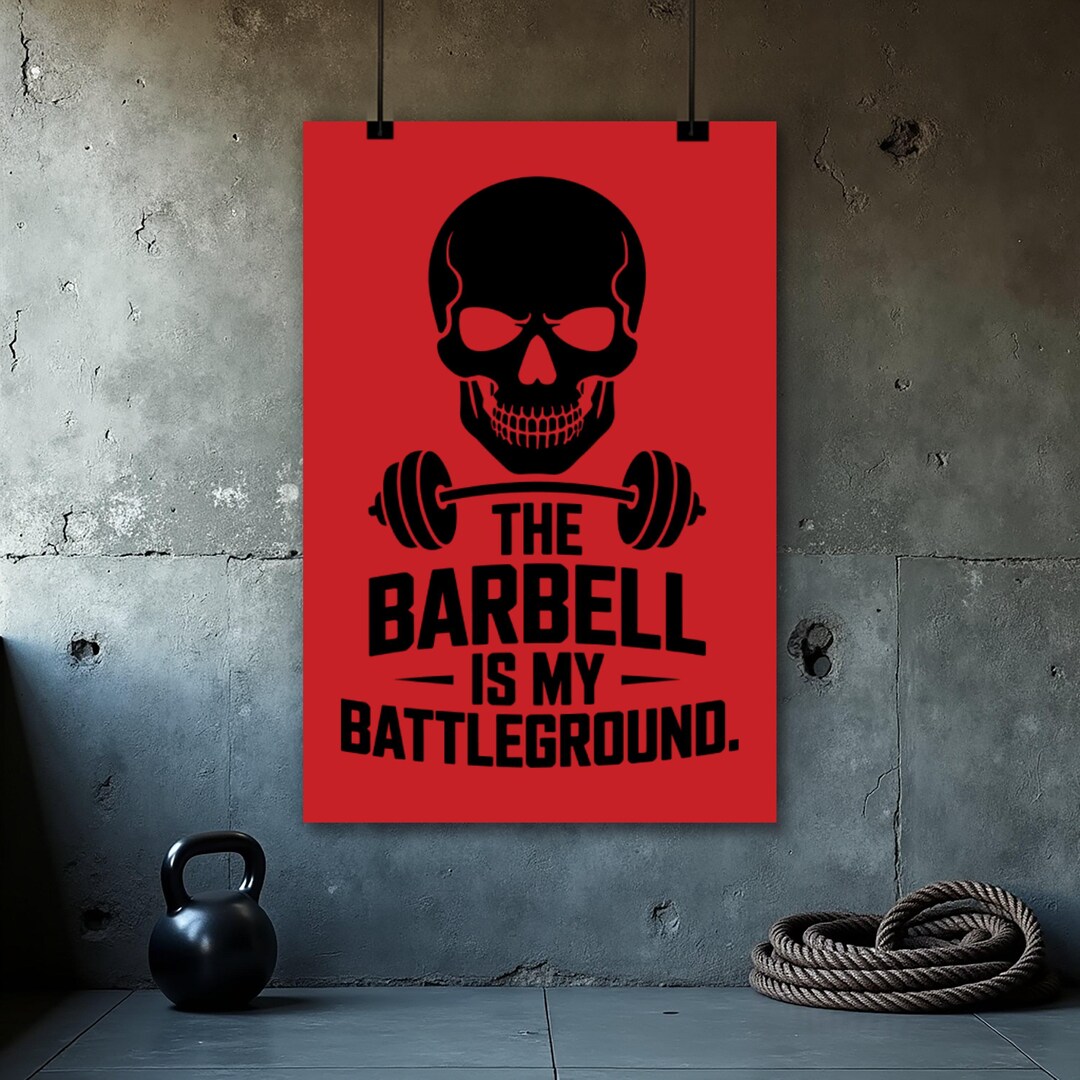 Fitness Motivation Home Gym Poster, Bodybuilding Poster, Fitness Wall ...
