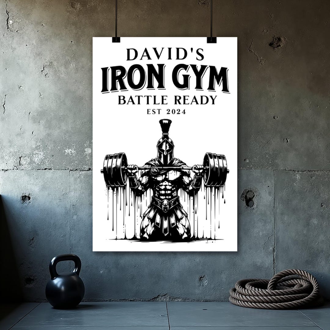 Large Poster Custom Home Gym Decor Motivational Office Fitness ...