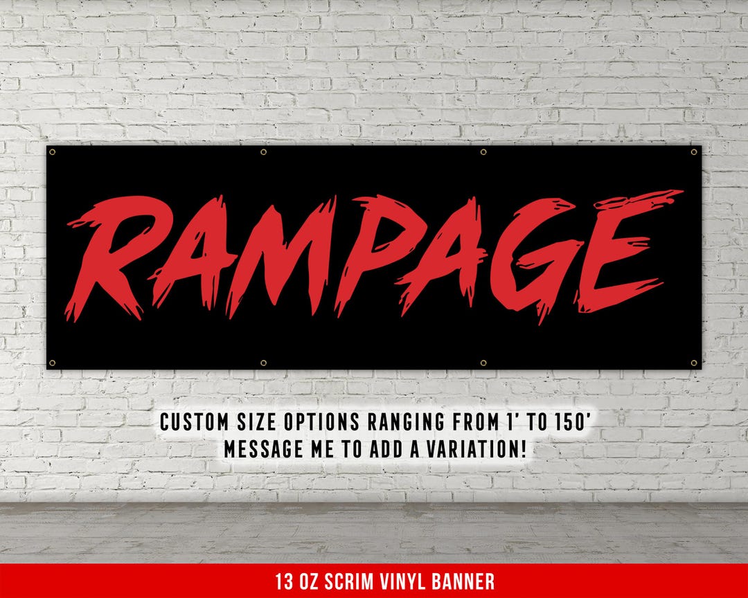 Rampage Banner, Home Gym Decor, Fitness Motivation, Weightlifting ...