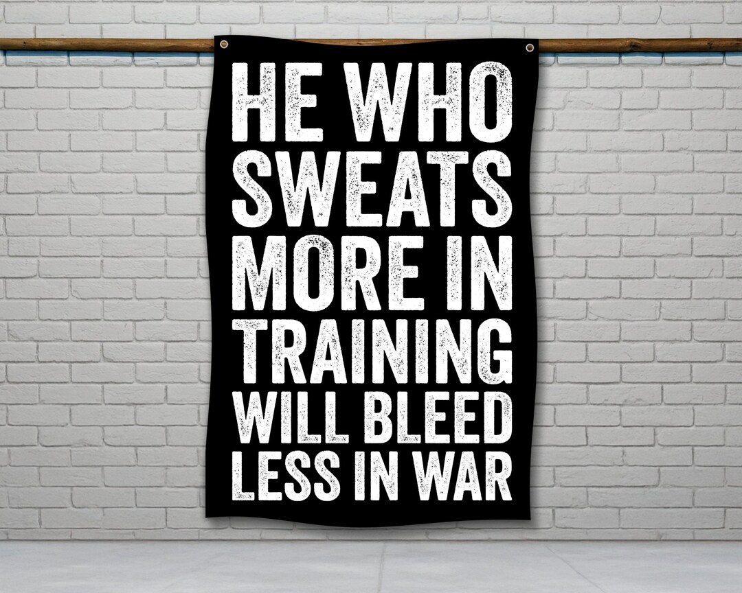 Motivational Gym Flag, Home Gym Flag, Garage Gym Banner, Fitness Wall ...
