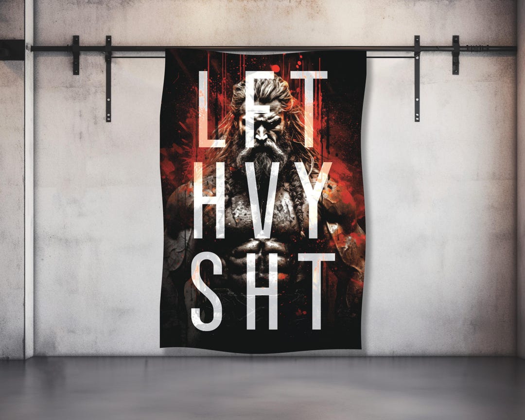 Lift Heavy Tapestry, Custom Banner, Motivational Gym Wall Art, Home Gym ...