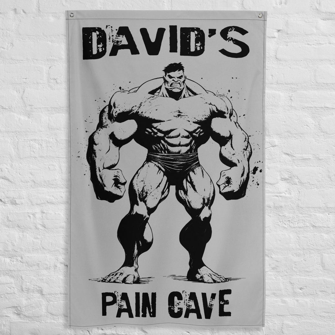 Custom Gym Flags - Weightlifting Decor - Home Gym Banner - Man Cave ...