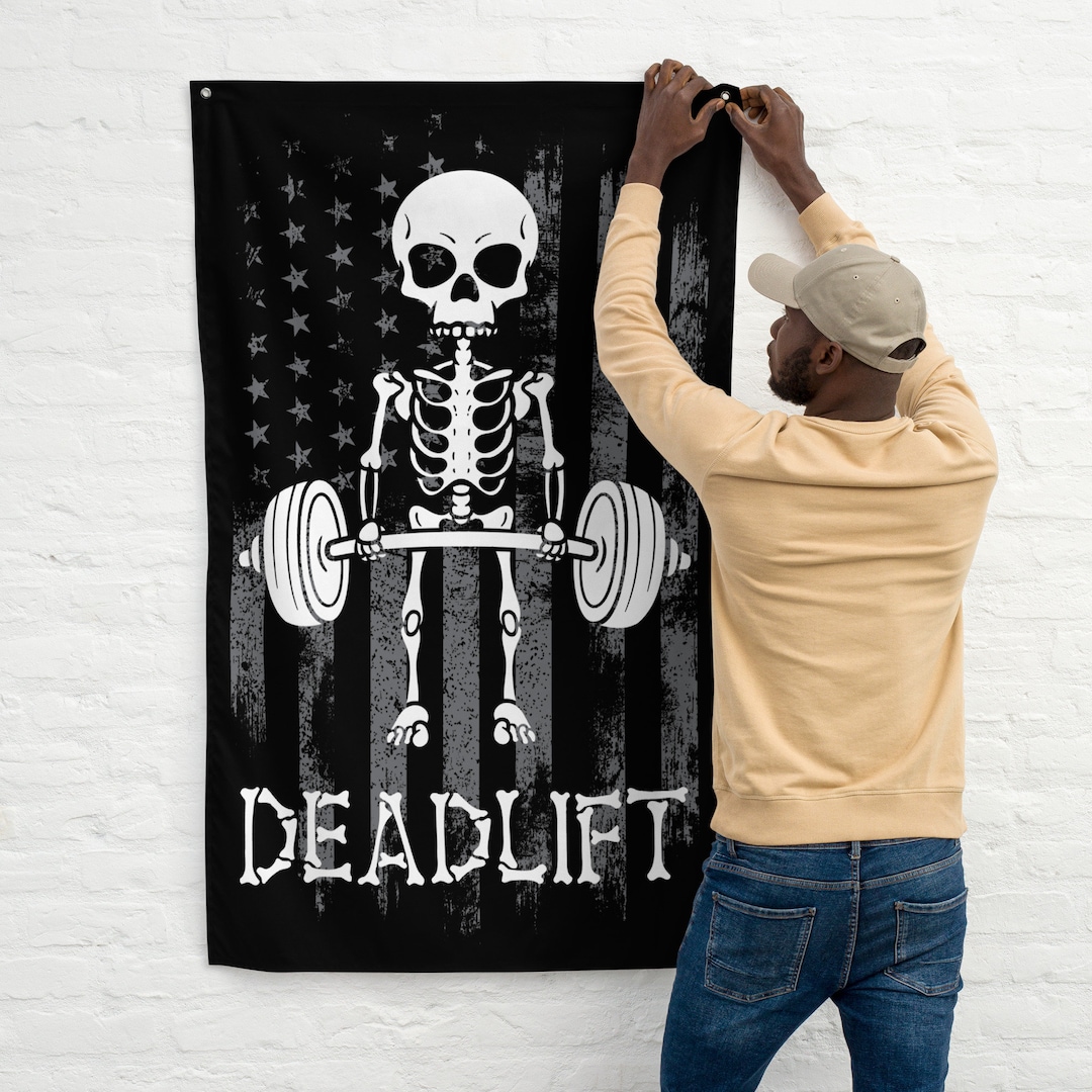 Gym Flags Gym Gifts Weightlifting Decor Custom Home Gym - Etsy