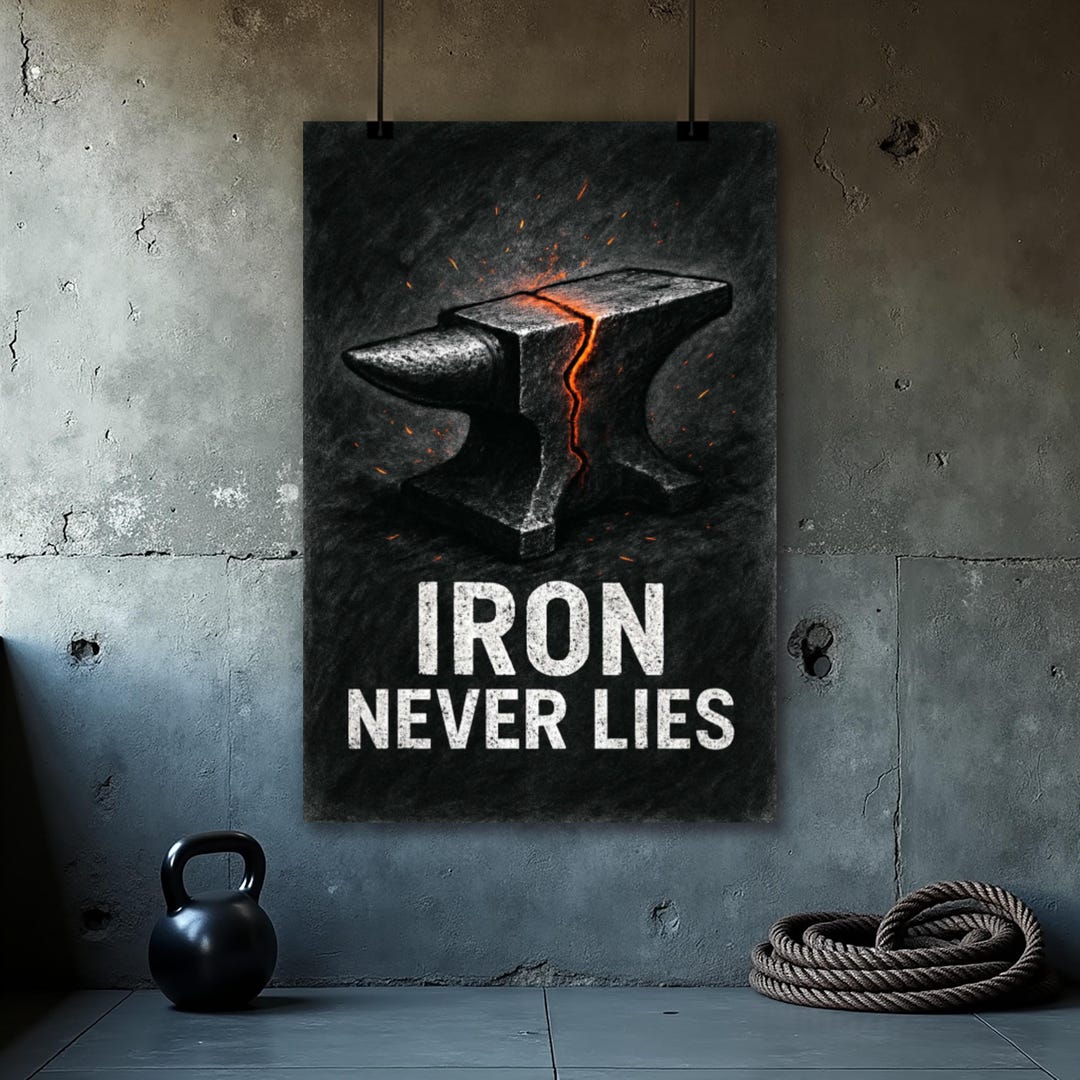 Iron Never Lies Poster, Gym Poster, Leadership, Inspirational Quotes ...