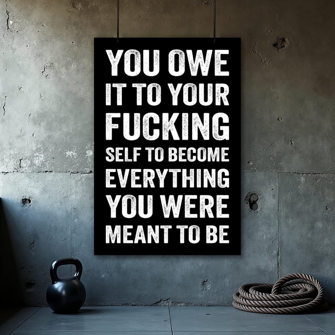 Motivational Poster - Inspiring Quotes - Office Decor - Home Gym ...