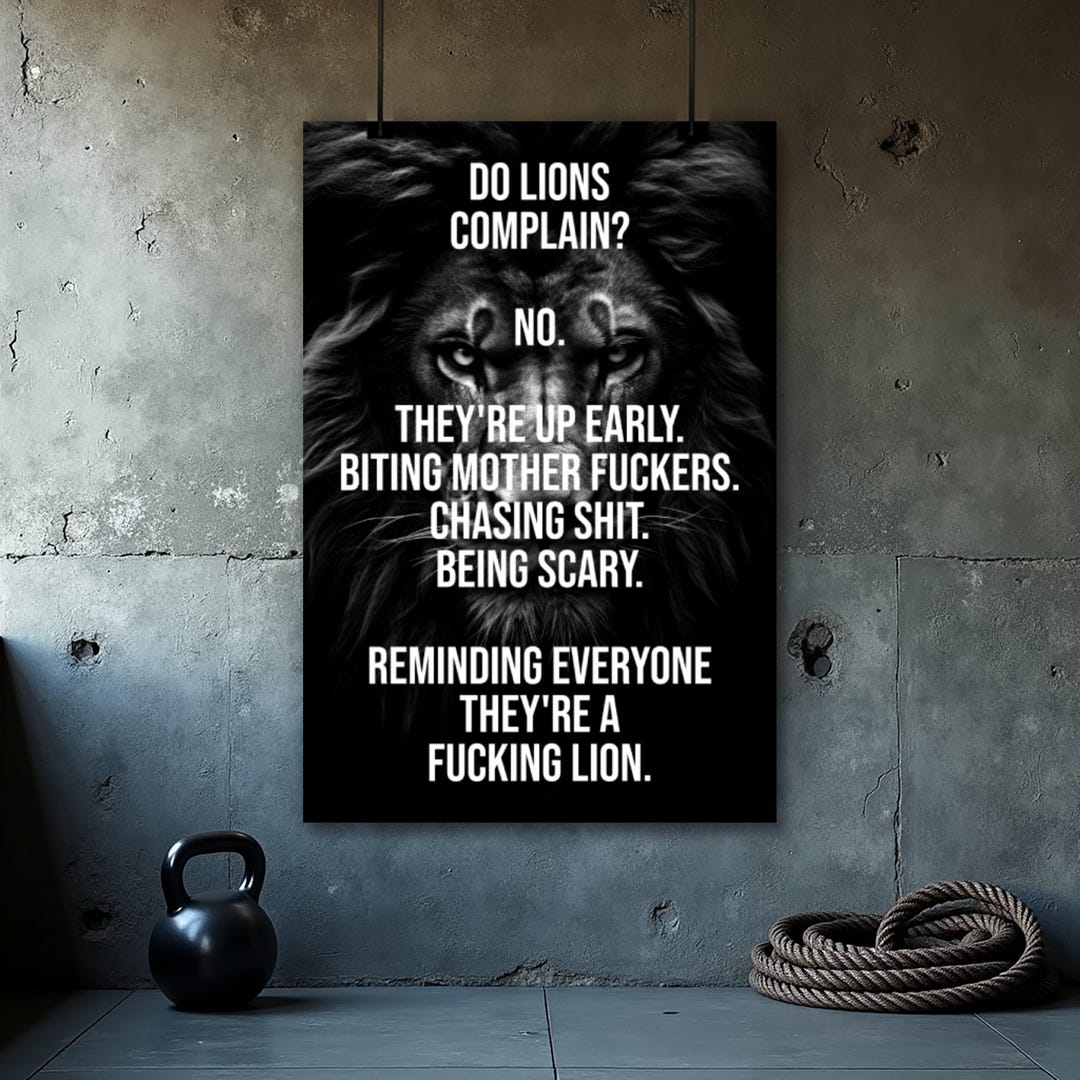 Inspirational Motivational Quotes Poster for Home Gym Office Dorm ...