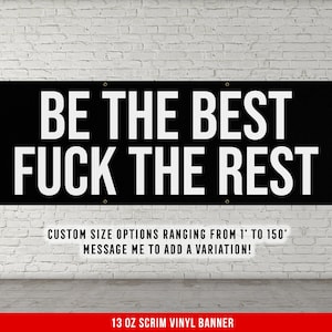 Vinyl Banner Wall Art Motivational Quote for Gym Powerlifting and ...