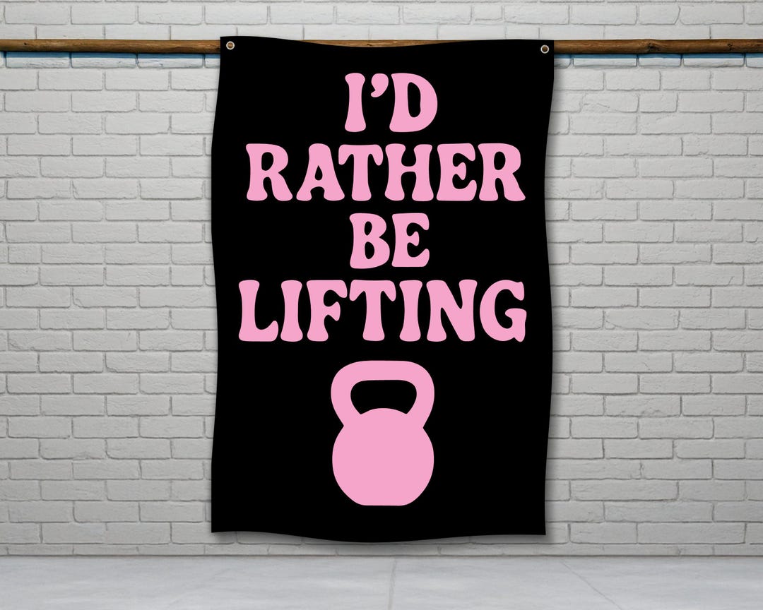 Motivational Gym Flag, Home Gym Decor Flag, Womens Gym Gift, Fitness ...