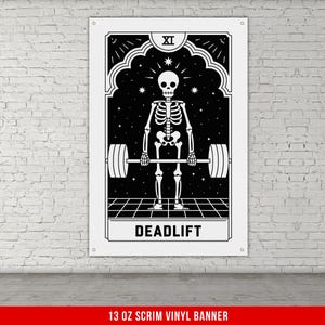 Deadlift Vinyl Banner Weightlifting Home Gyms Garage Gyms Powerlifting ...