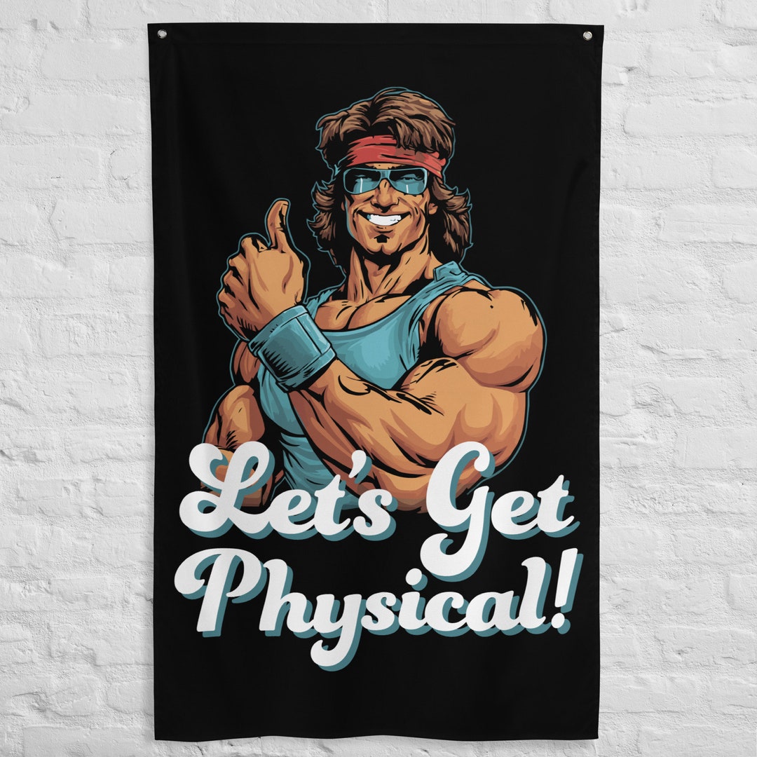 Let's Get Physical - Gym Decor - Gym Posters - Gym Banner - Gym Decor ...