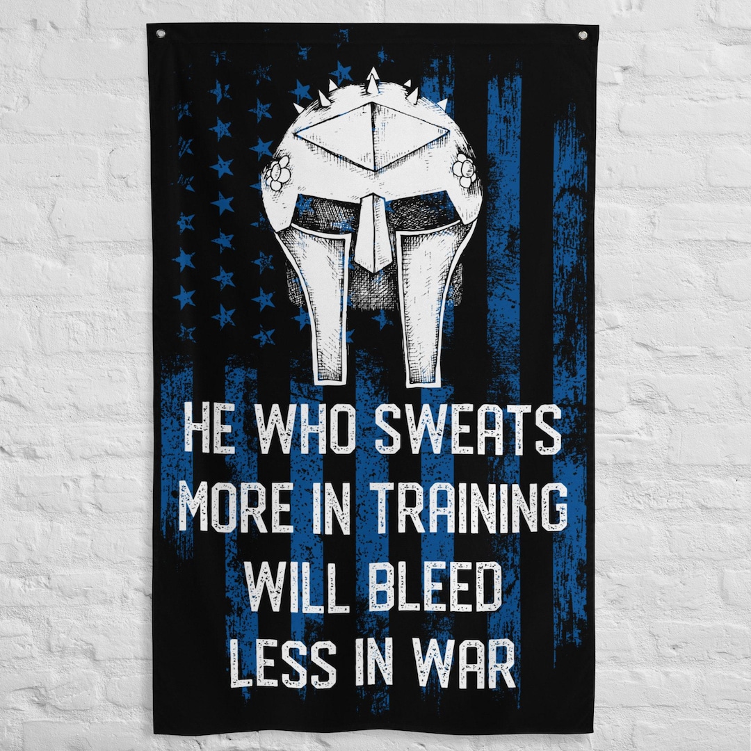 Custom Gym Flag Banner for Home Gym Decor Weightlifting Motivational ...