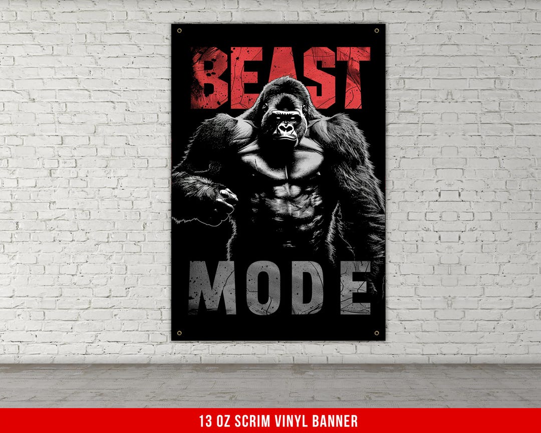 Motivational Weightlifting Banner Wall Art, Fitness Gym Decor ...