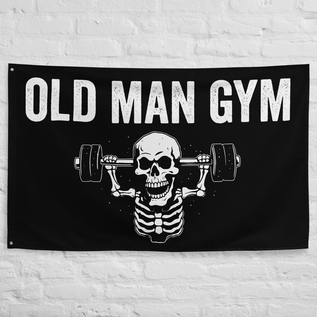 Gym Flags - Custom Home Gym Banner - Weightlifting Decor - Man Cave ...