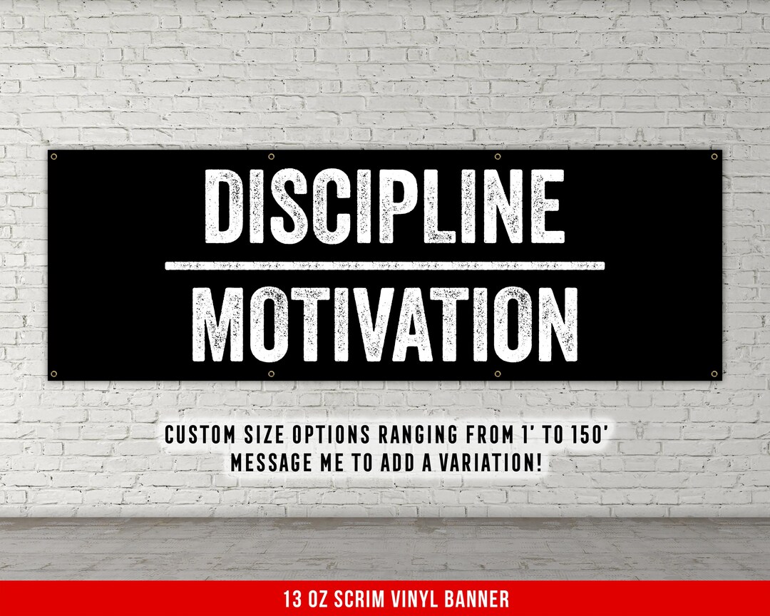Home Gym Banner, Discipline Motivation, Fitness Banner, Gym ...