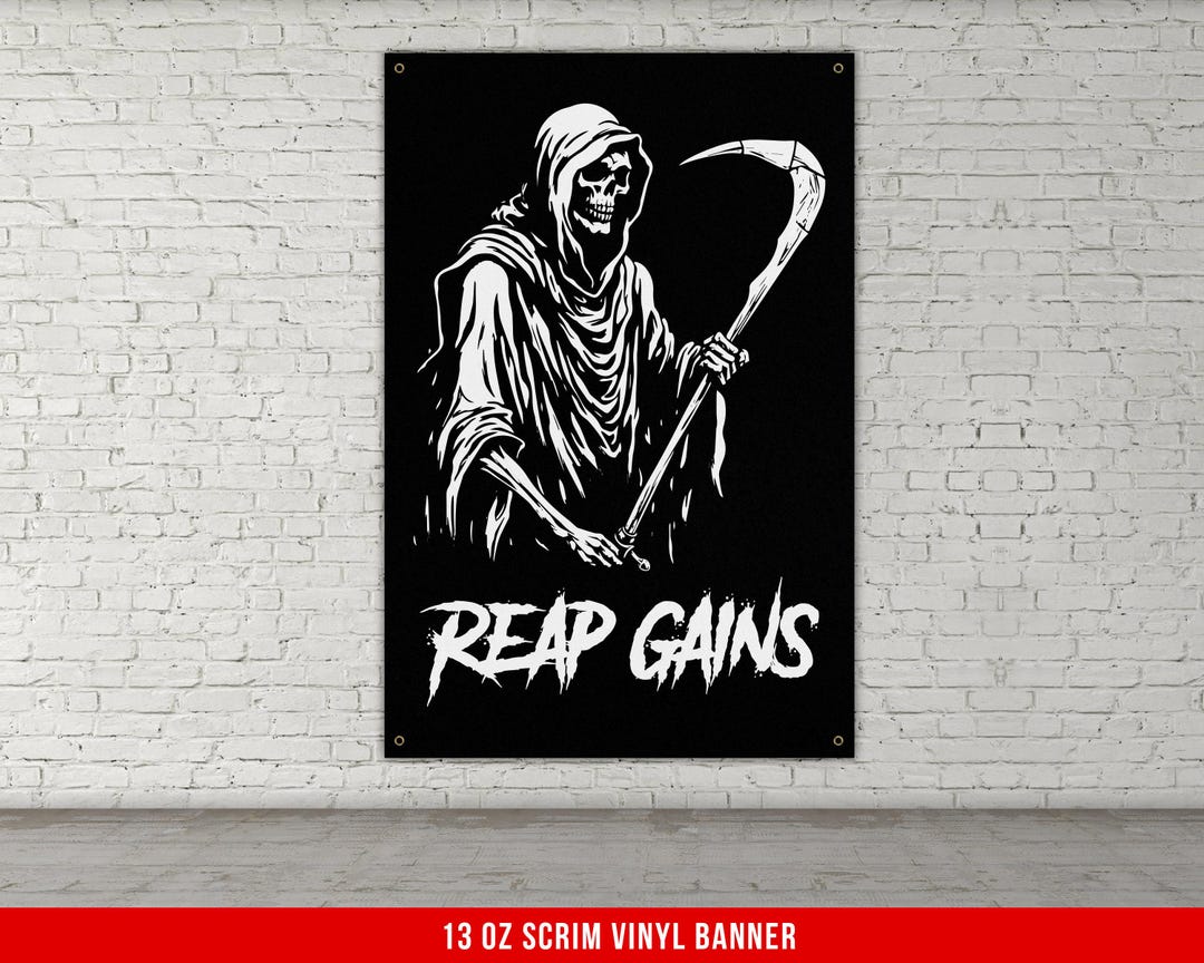 Motivational Gym Banner Wall Decor Weightlifting Fitness Art ...