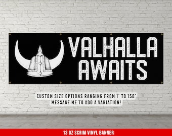 Valhalla Banner - Etsy