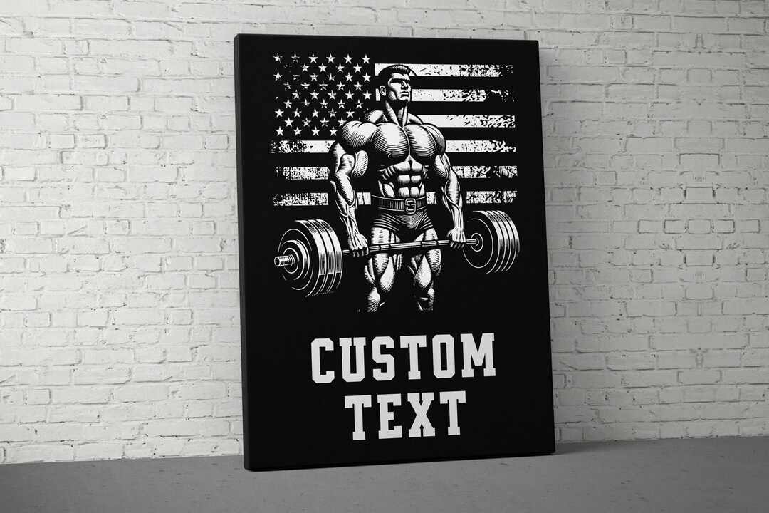 Fitness Wall Art Canvas Print, Motivational Gym Decor, Inspirational ...