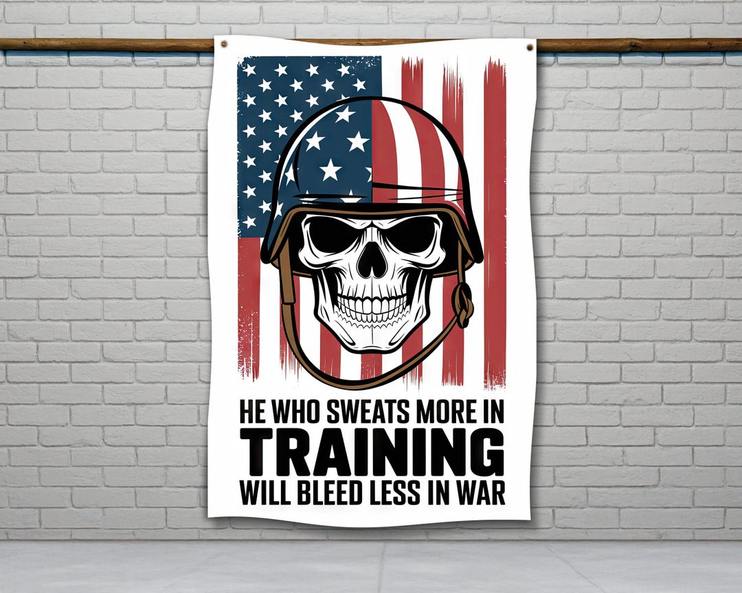Gym Flag, Motivational Quote Flag, American Flag Skull, Garage Gym ...