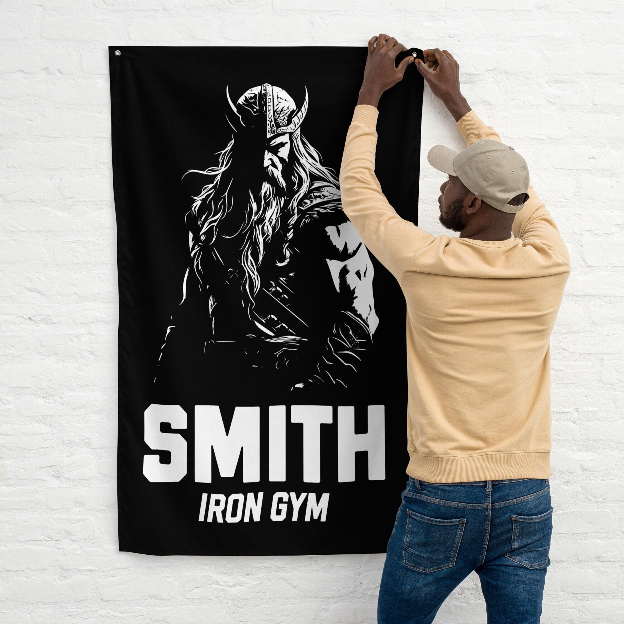 Custom Gym Flag, Banner for Home Gym Decor, Weightlifting, Motivational ...