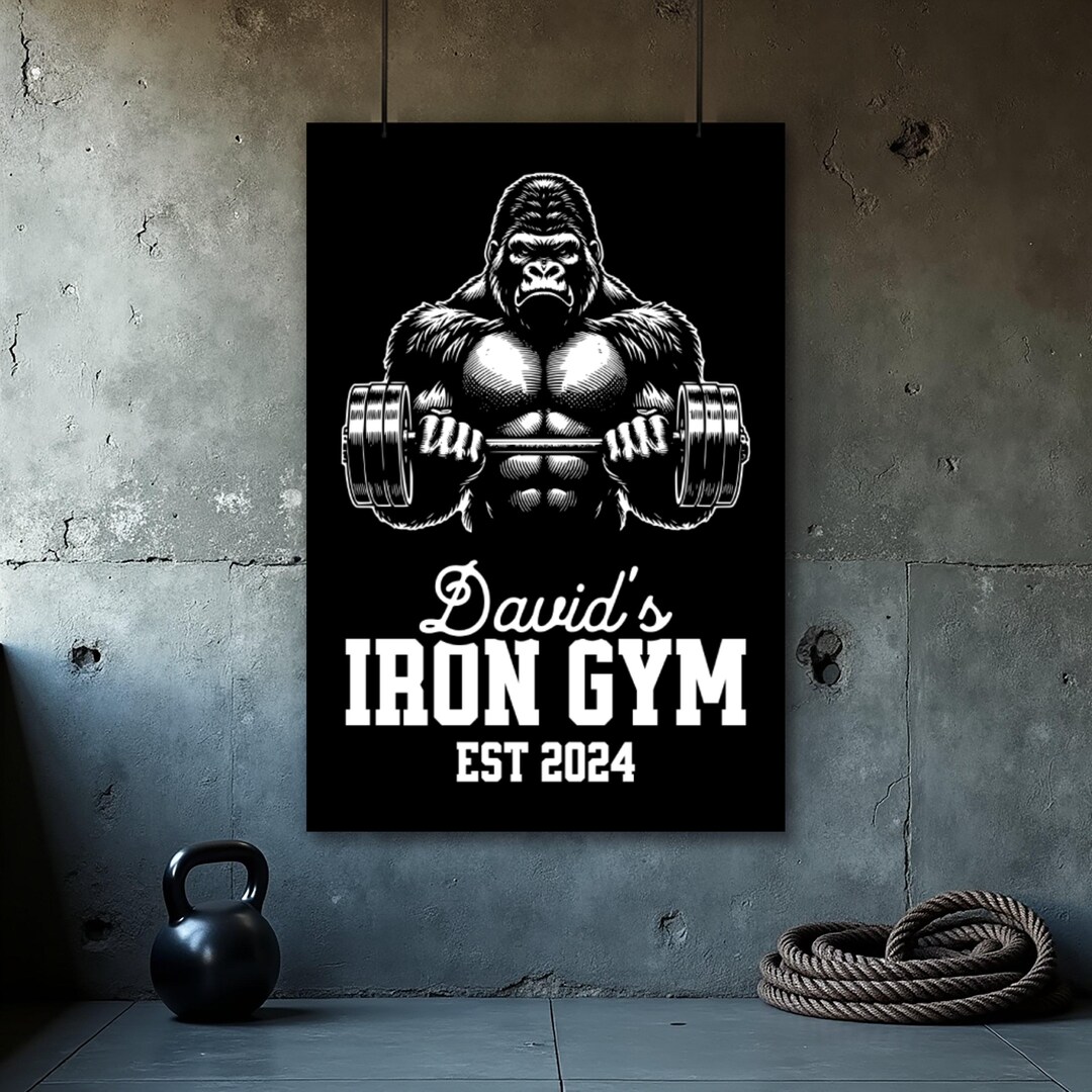 Custom Poster for Home Gym Decor Motivational Office Decor Fitness ...