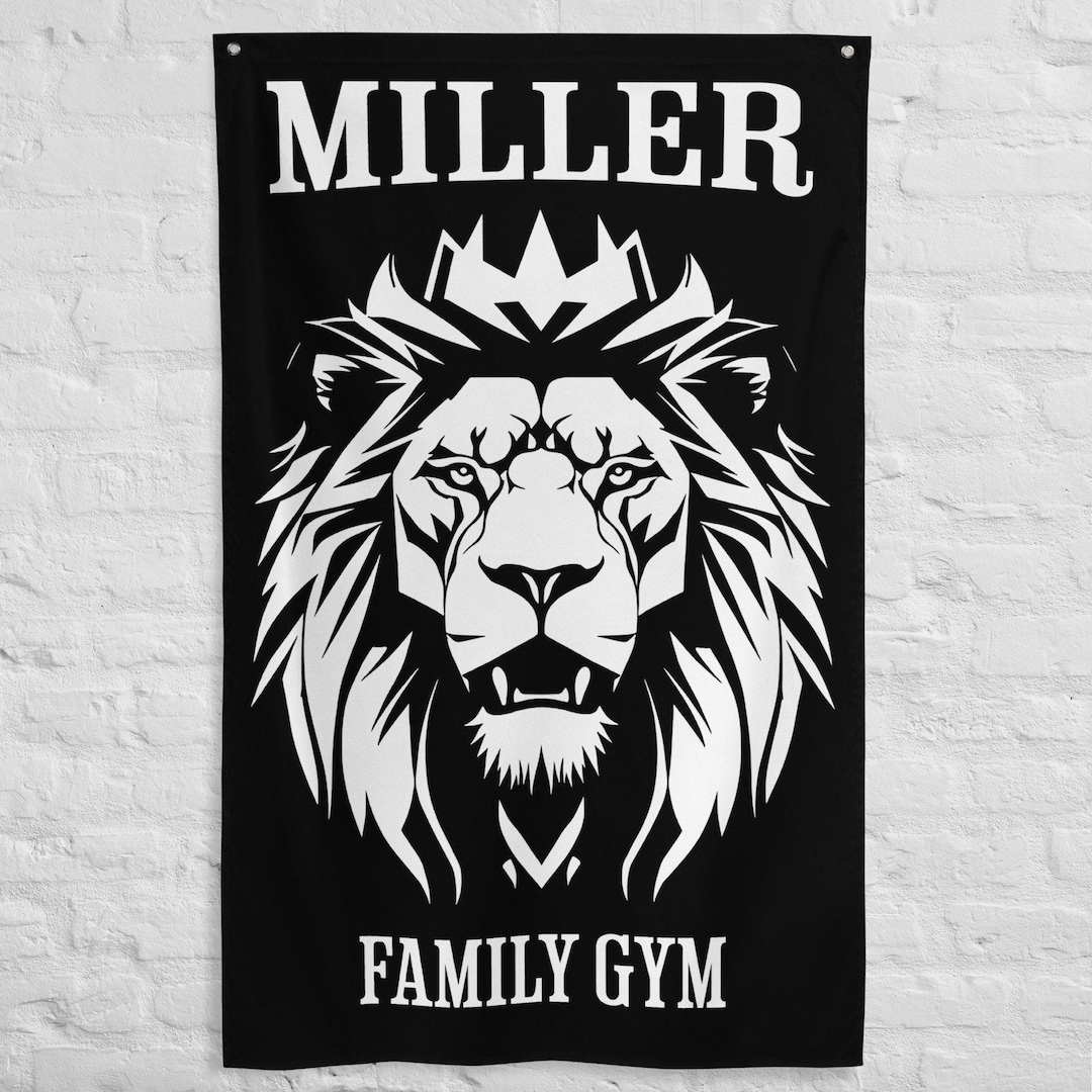 Custom Gym Flags - Gym Gifts - Weightlifting Decor - Home Gym Banner ...