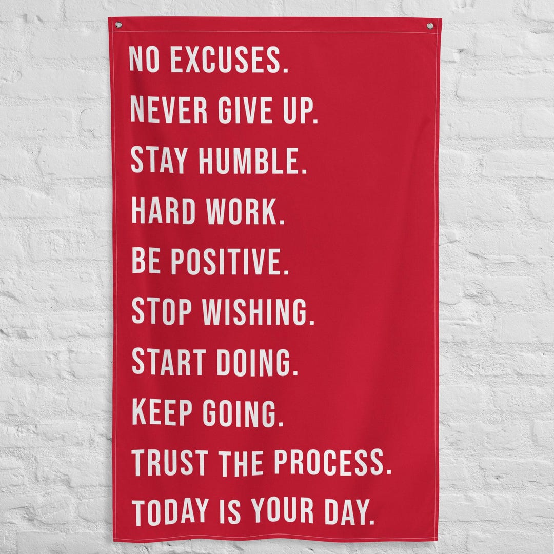 Gym Flags - Gym Sign - Home Gym Banner - Weightlifting Decor - Custom ...