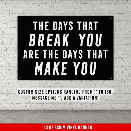 Smash Goals Banner Home Gym Decor Large Quotes Wall Art - Etsy