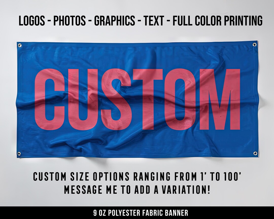 Custom Fabric Banner Personalized Boat Flag Tapestry Wall Art Quote ...