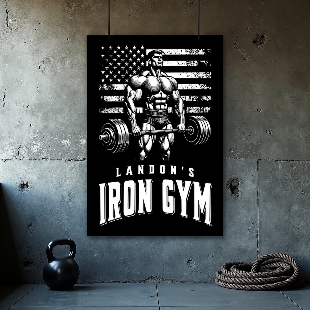 Custom Poster for Home Gym Decor Motivational Office Decor Fitness ...