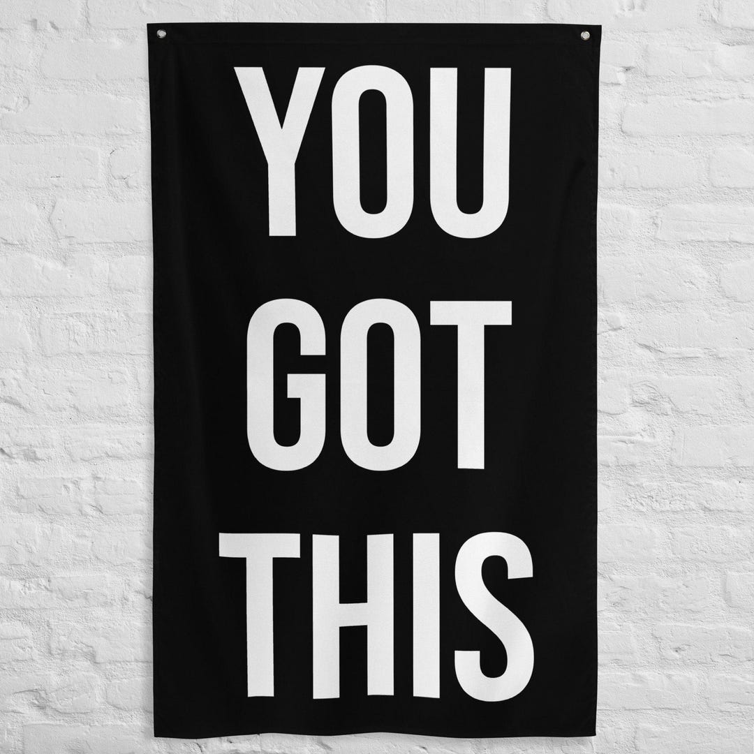 Home Gym Decor Motivational Flag Fitness Flag You Got This Flag Wall ...