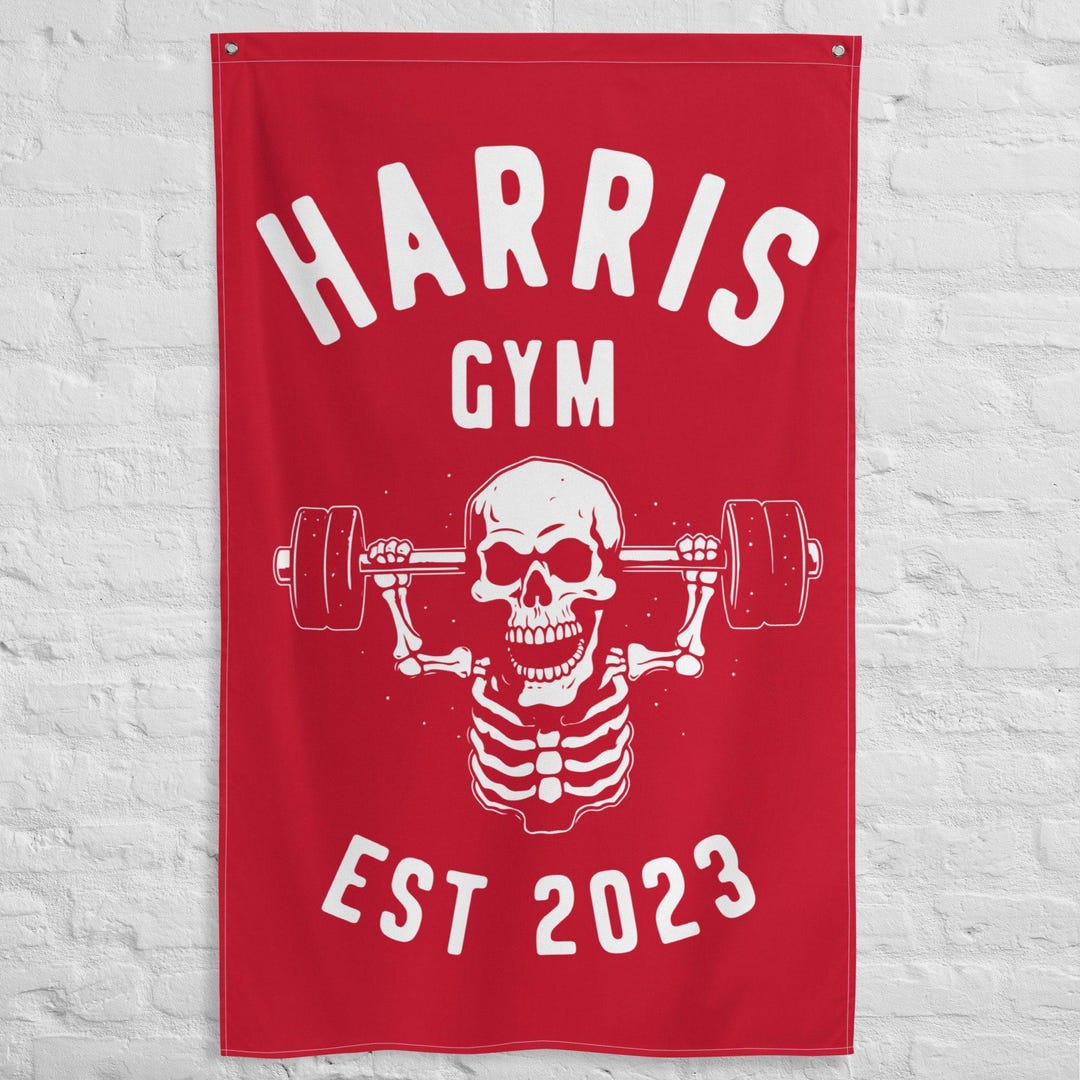 Custom Gym Flag, Banner for Home Gym Decor, Weightlifting Motivational ...