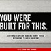 You Were Built for This Banner - Motivational Home Gym Decor - Large ...