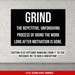 Grind Motivational Banner, Gym Decor, Fitness Motivation, Home Gym ...