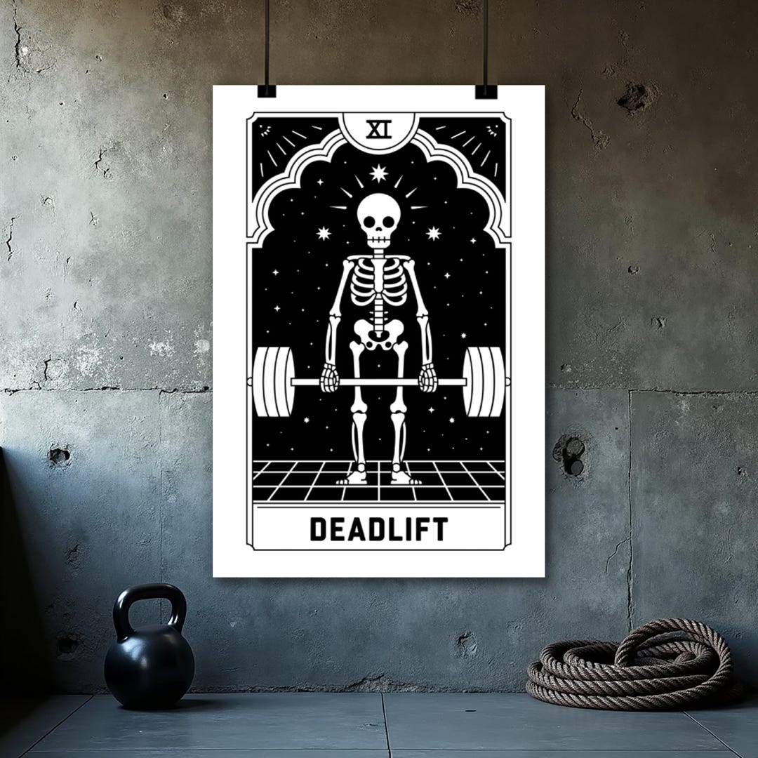 Deadlift Gym Poster, Motivational Wall Art, Fitness Inspirational Print ...