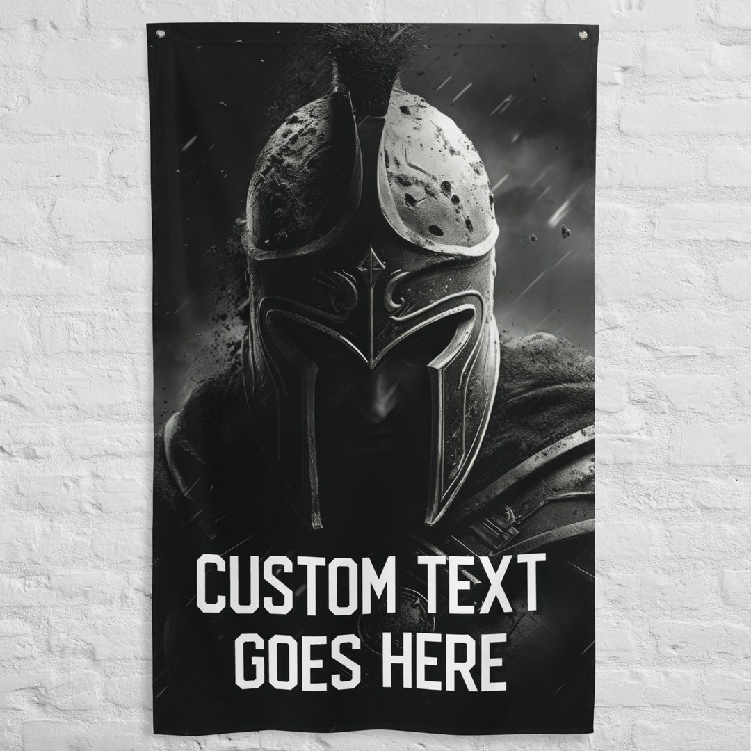 Spartan - Custom Text - V2 - Sign for Home Gym - Gym Decor - Gym ...