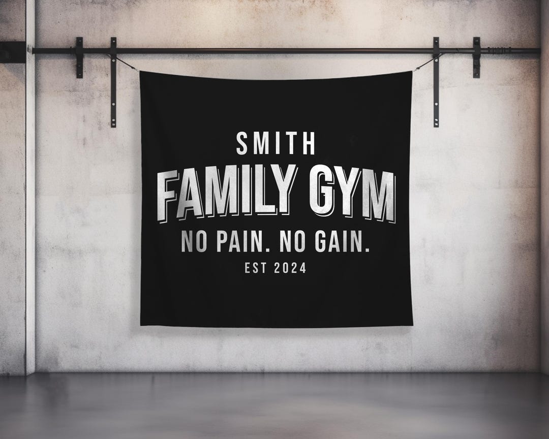 Custom Gym Wall Tapestry | Motivational Weightlifting Decor ...