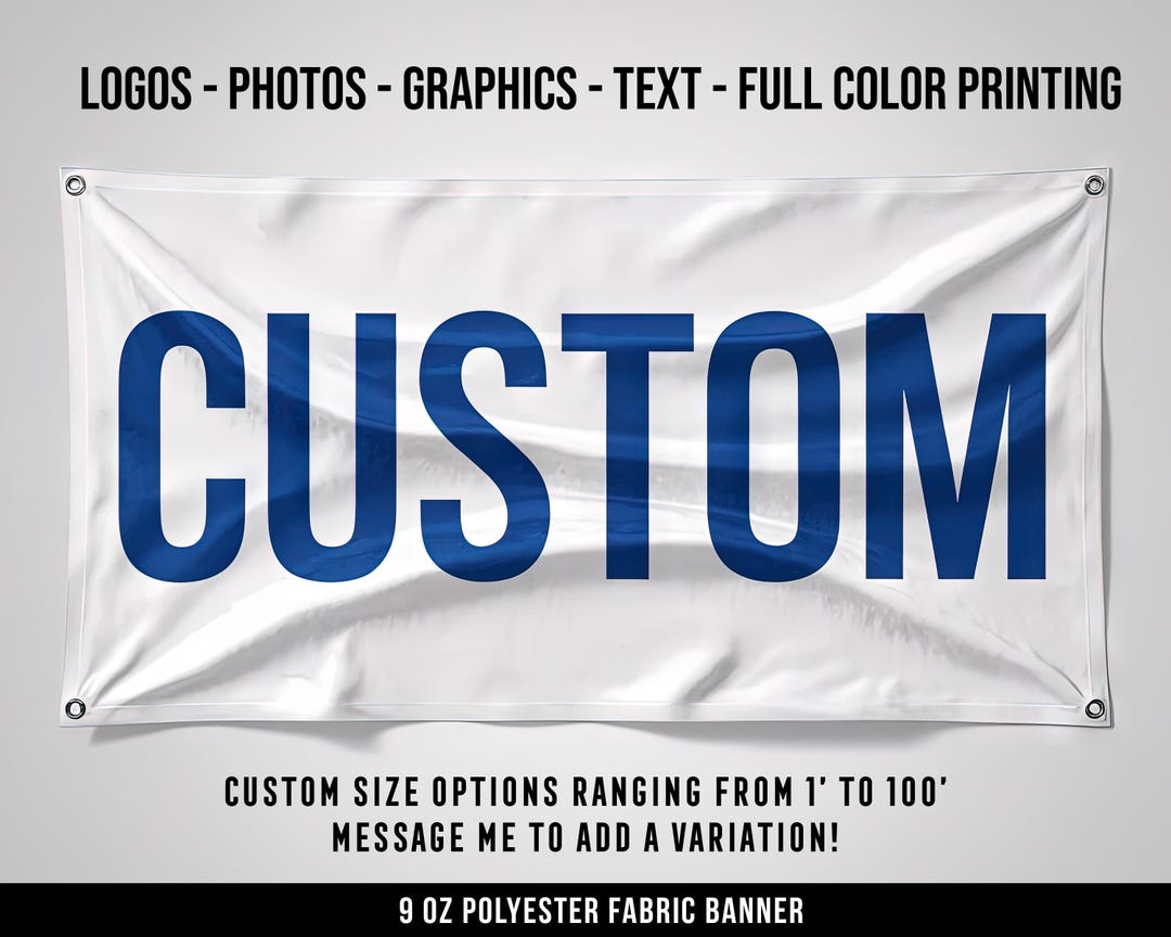 Custom Fabric Banner Personalized Boat Flag Tapestry Wall Art Quote ...