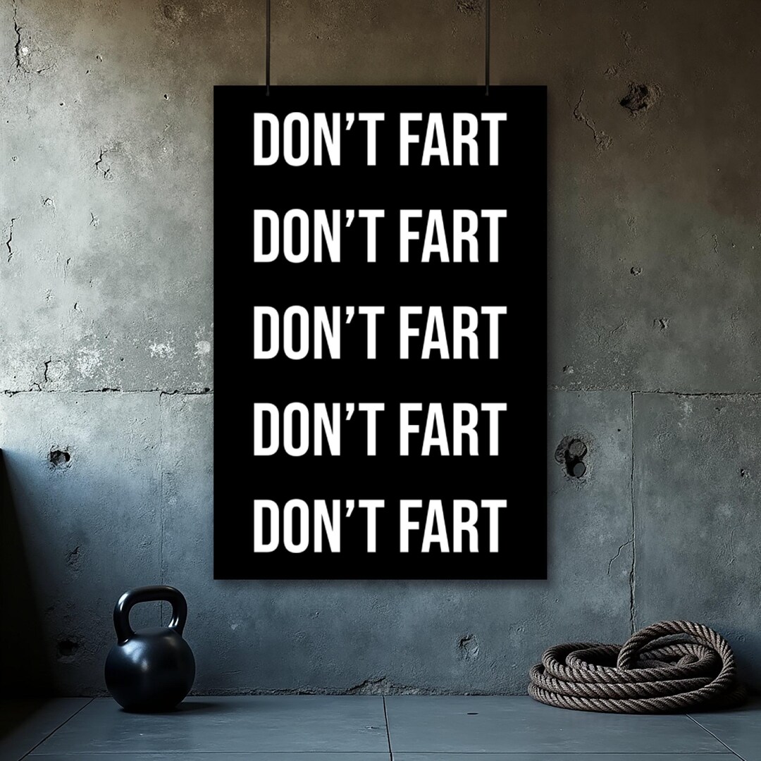 Funny Gym Poster, Fitness Motivation Wall Art, Workout Room Decor ...