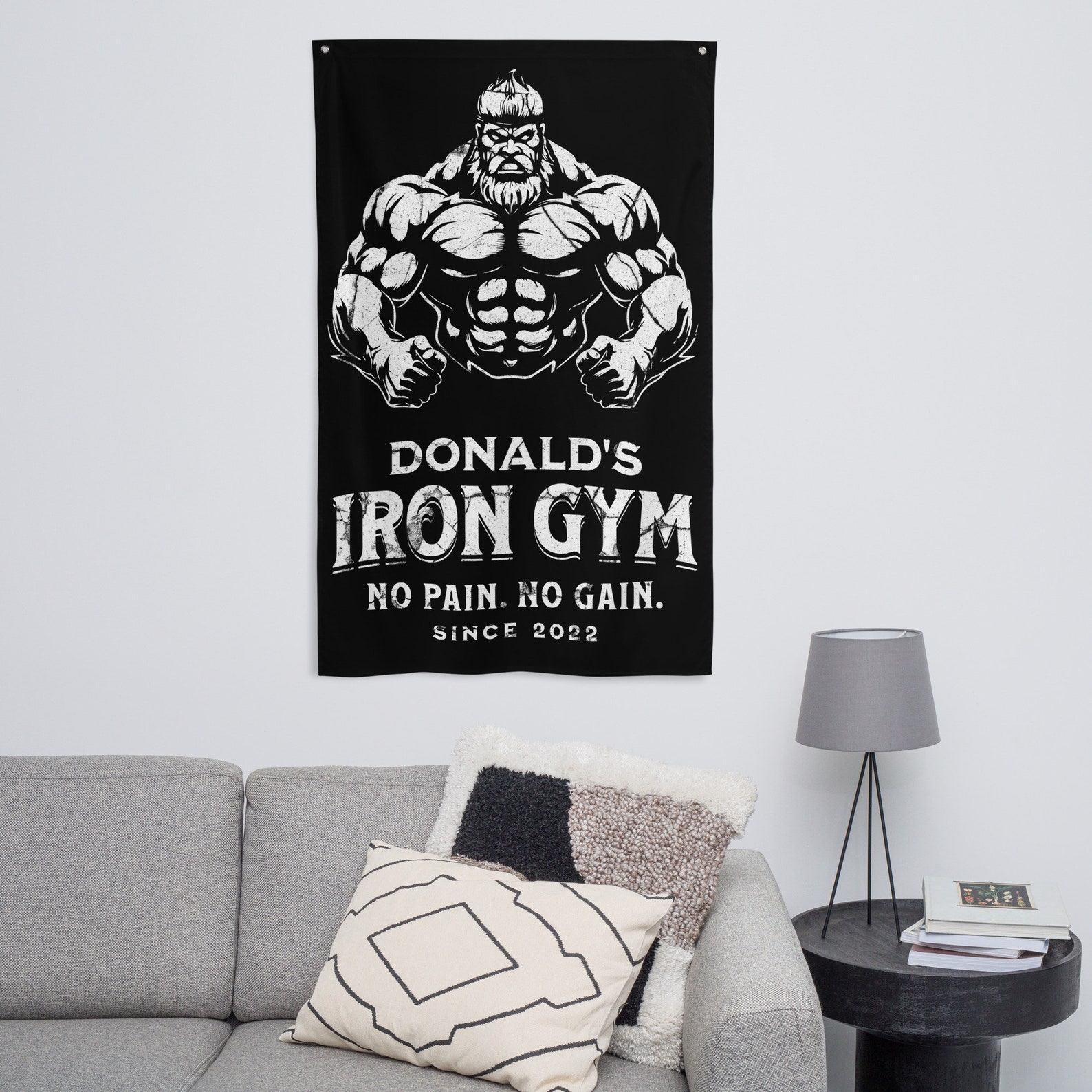 Custom Gym Flags Home Gym Banner Weightlifting Decor Man - Etsy