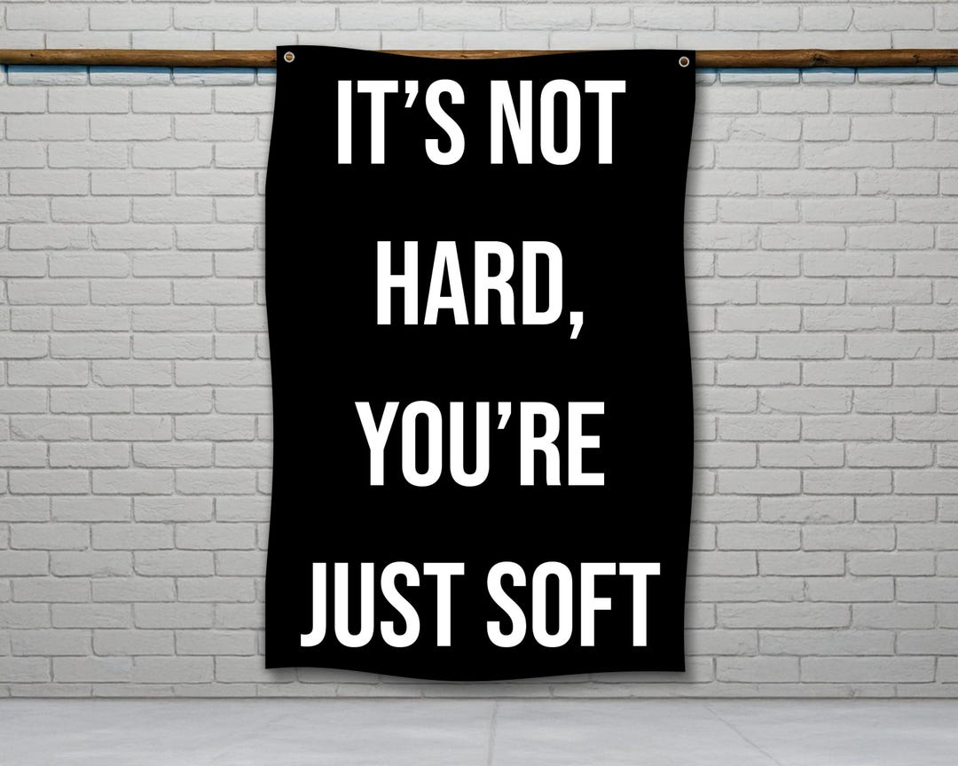 Gym Motivation Flag, Home Gym Wall Art Decor, Garage Gym Banner ...