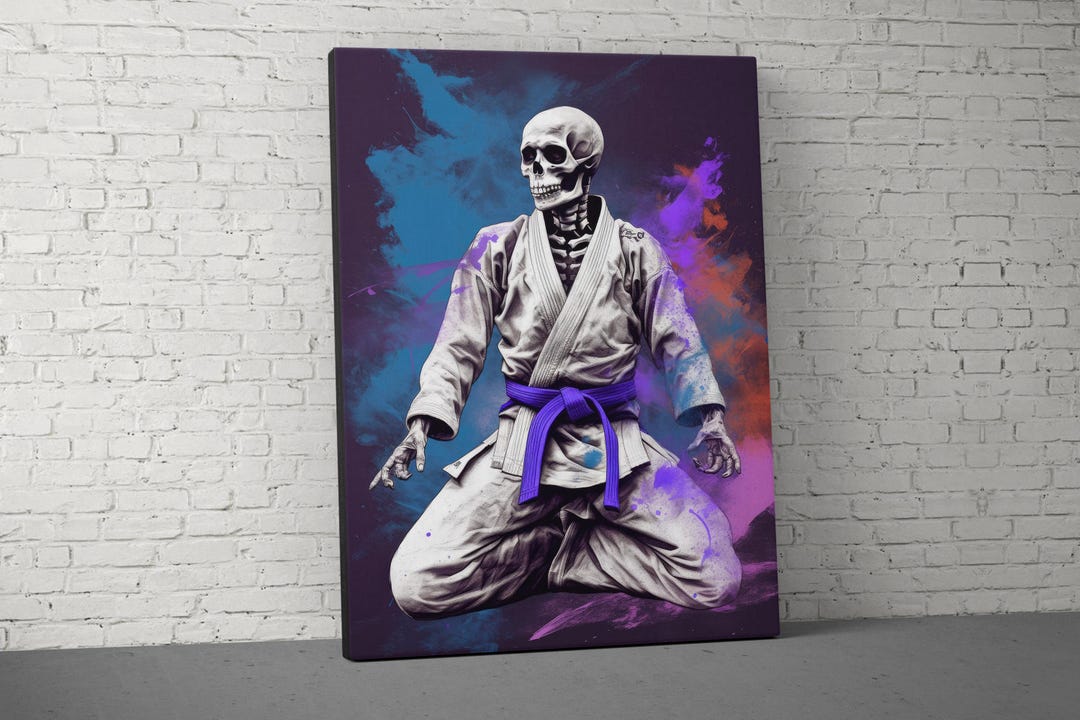 Custom Canvas for Jiu Jitsu Decor Wall Art Motivational Quote Martial ...