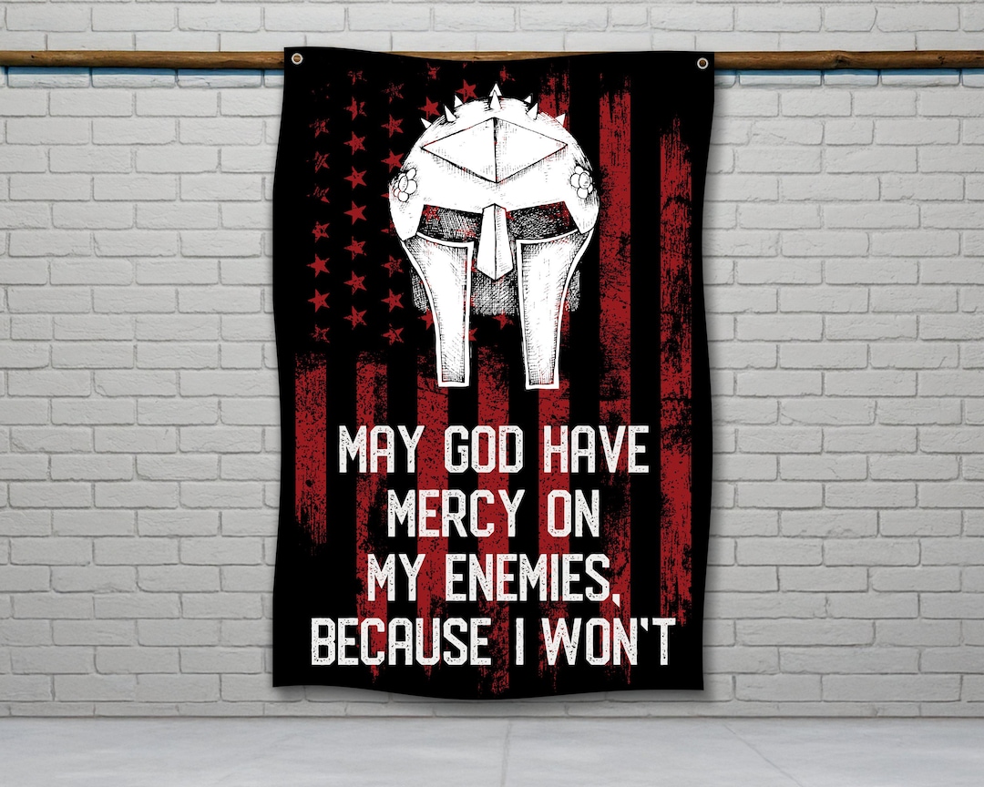 MF Doom Flag, Home Gym Wall Art, Motivational Gym, Wall Decor, Home Gym ...