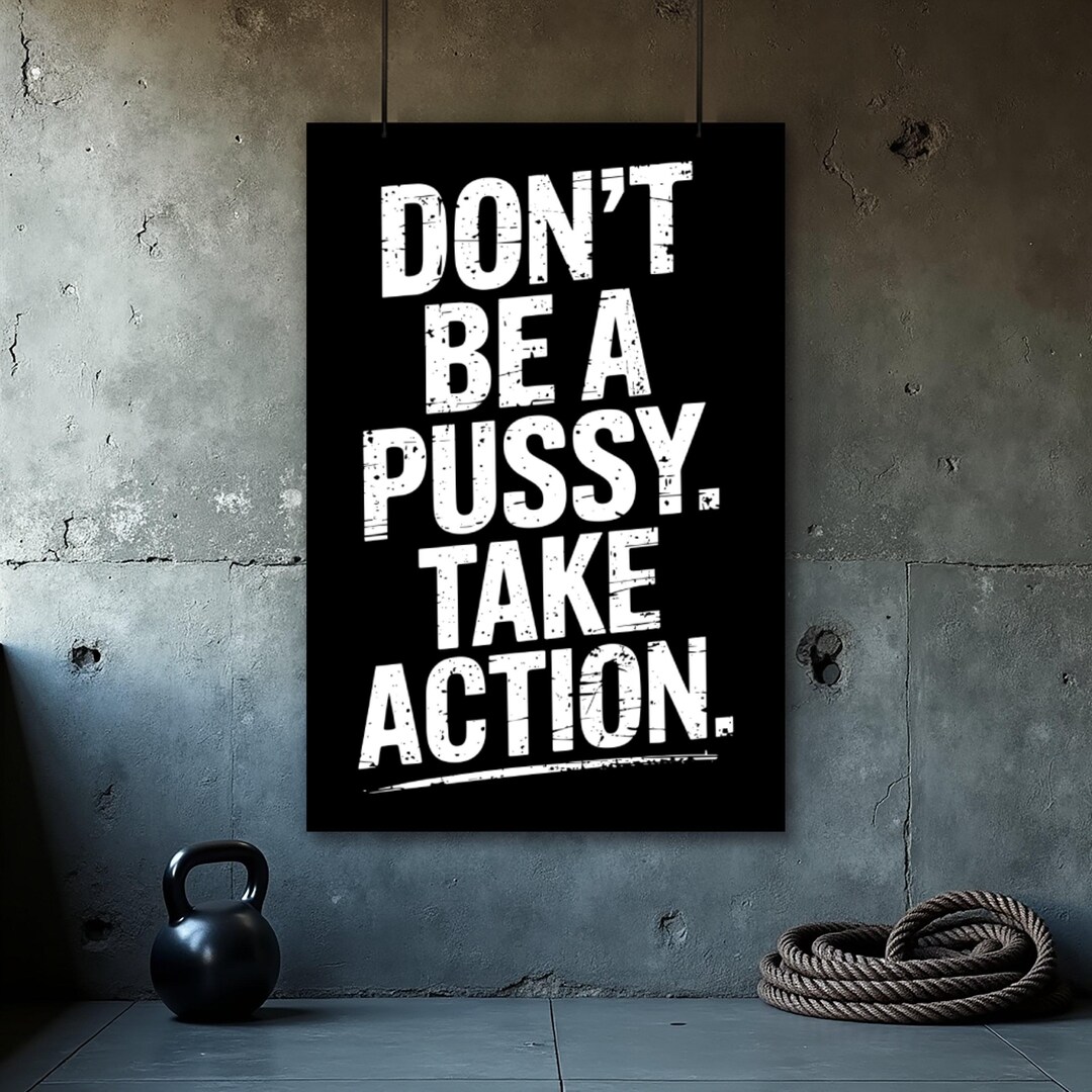 Motivational Quotes Poster, Gym Decor, Weightlifting Poster ...