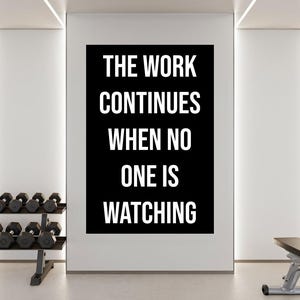 Motivational Gym Poster, Home Gym Wall Art, Fitness Print, Bodybuilding ...